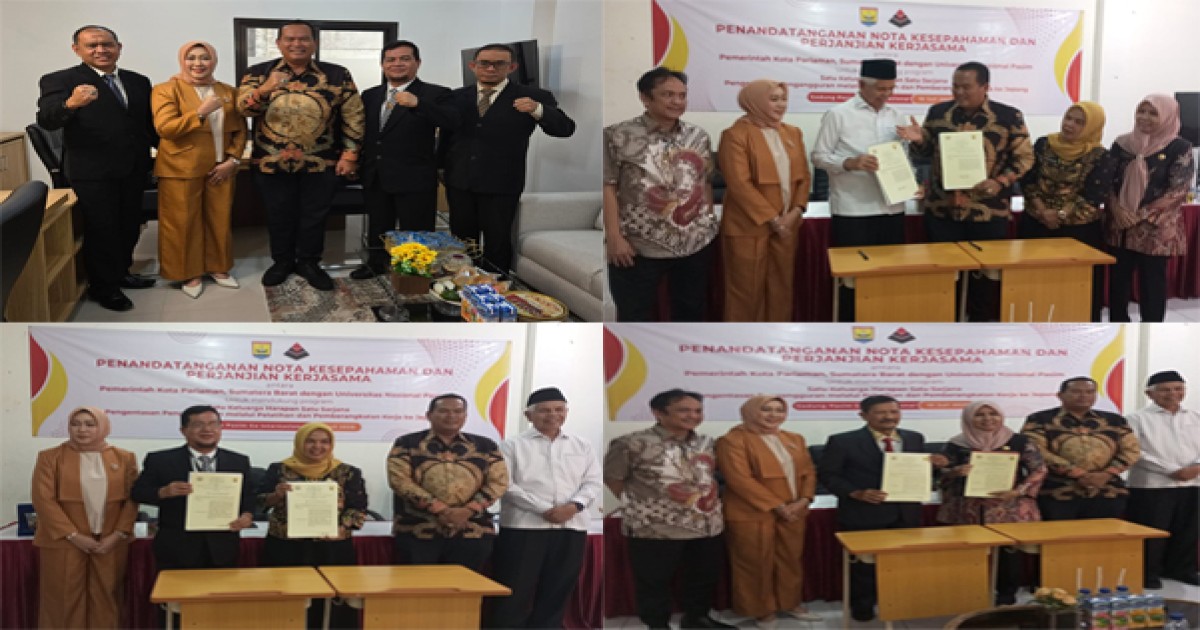 UNAS PASIM & KOTA PARIAMAN JALIN KERJA SAMA BEASISWA & BERKARIER KE ...